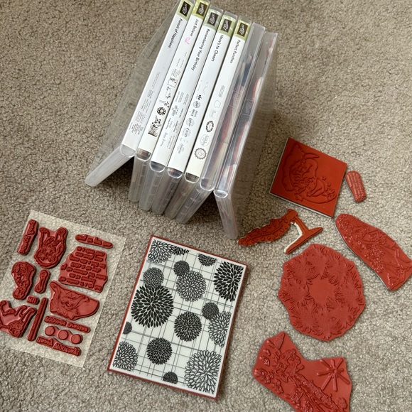 Stampin' Up! | Art | Stampin Up Rubber Stamp Sets Dies Big Craft Lot ...